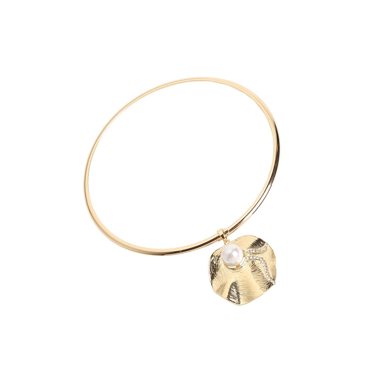 Click here for Sohi Womens Swirl Collar Necklace - Gold prices