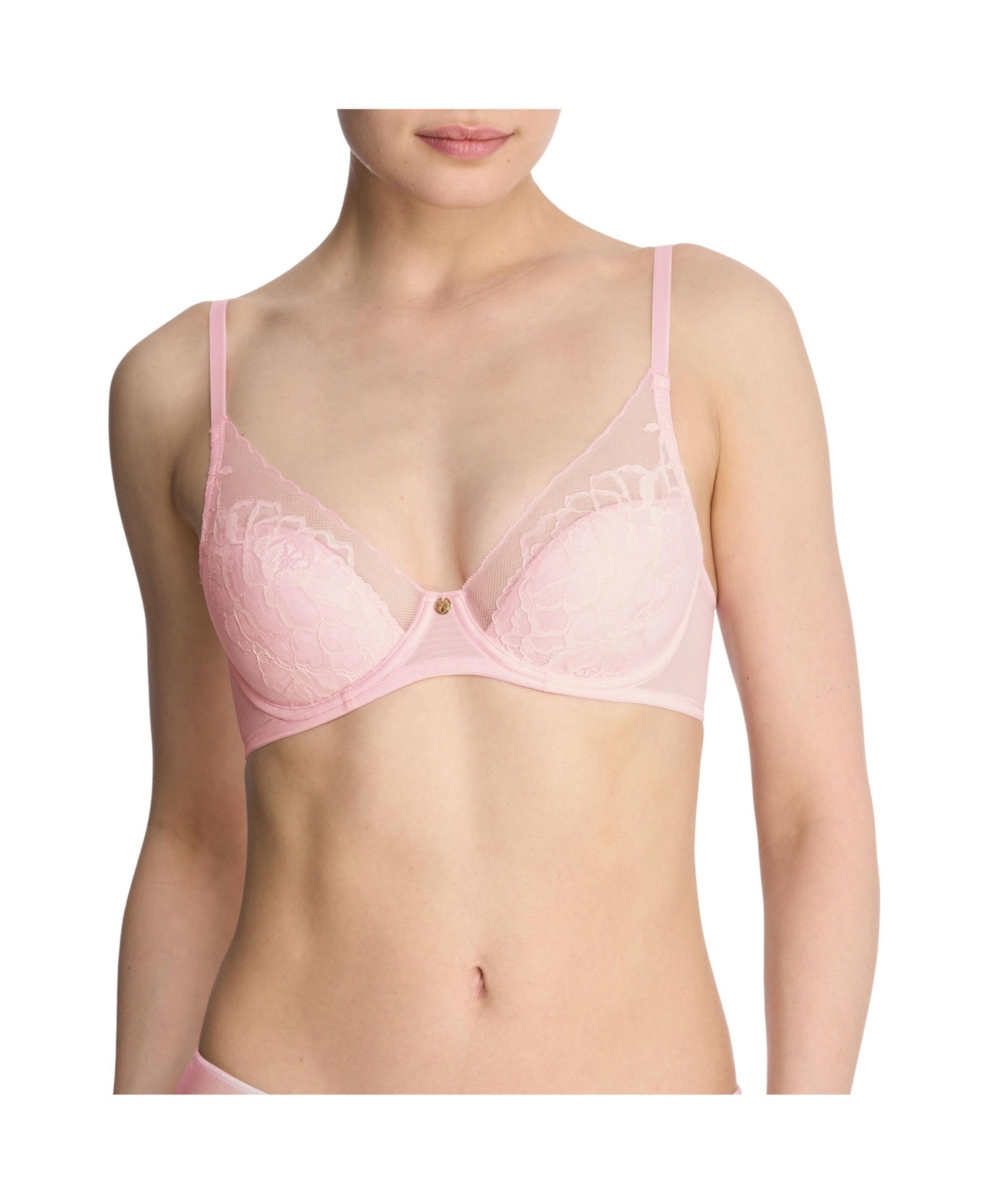 Click here for Natori Womens Flora Lace Plunge T-Shirt Bra - Perf... prices