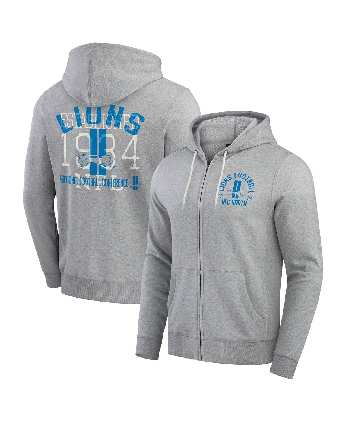 Click here for Fanatics Mens Heather Gray Detroit Lions Vintage S... prices