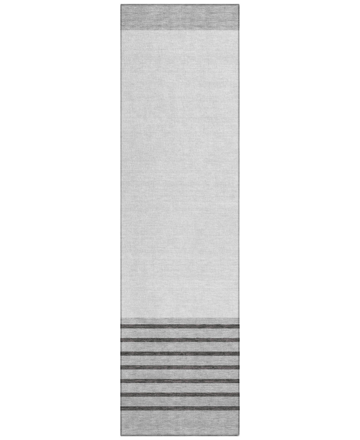 Addison Chantille Machine Washable ACN995 23x76 Runner Area Rug - Gray