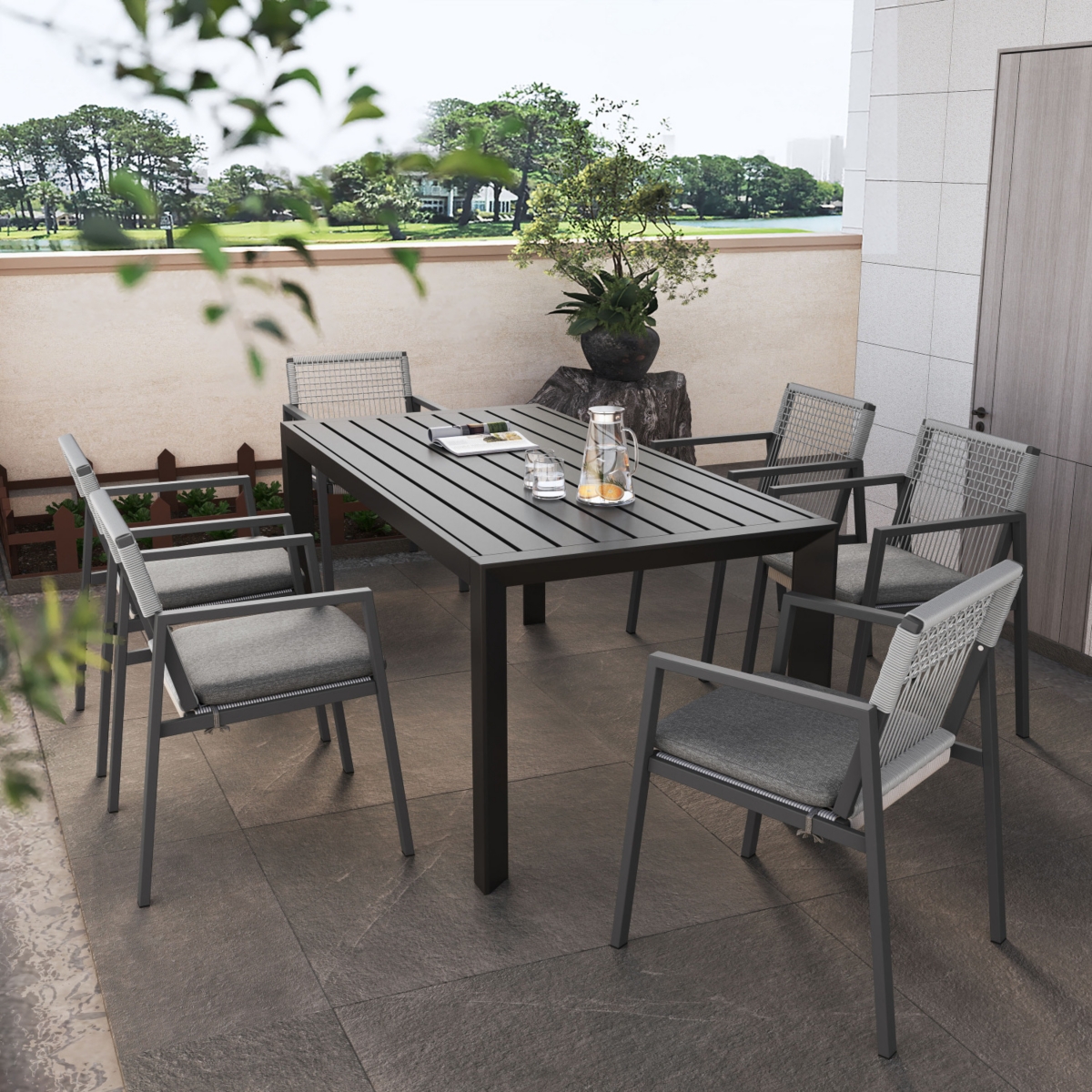 Click here for Streamdale Furniture Outdoor Dining Set  Aluminum... prices