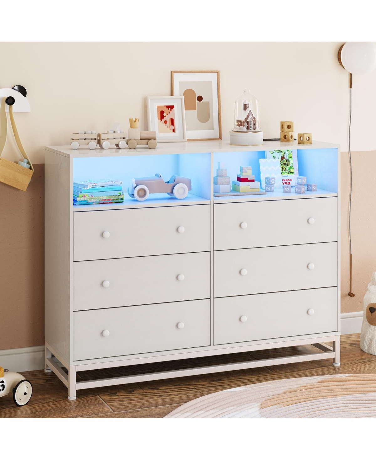 Click here for gaomon 6 Drawer Dresser - White prices