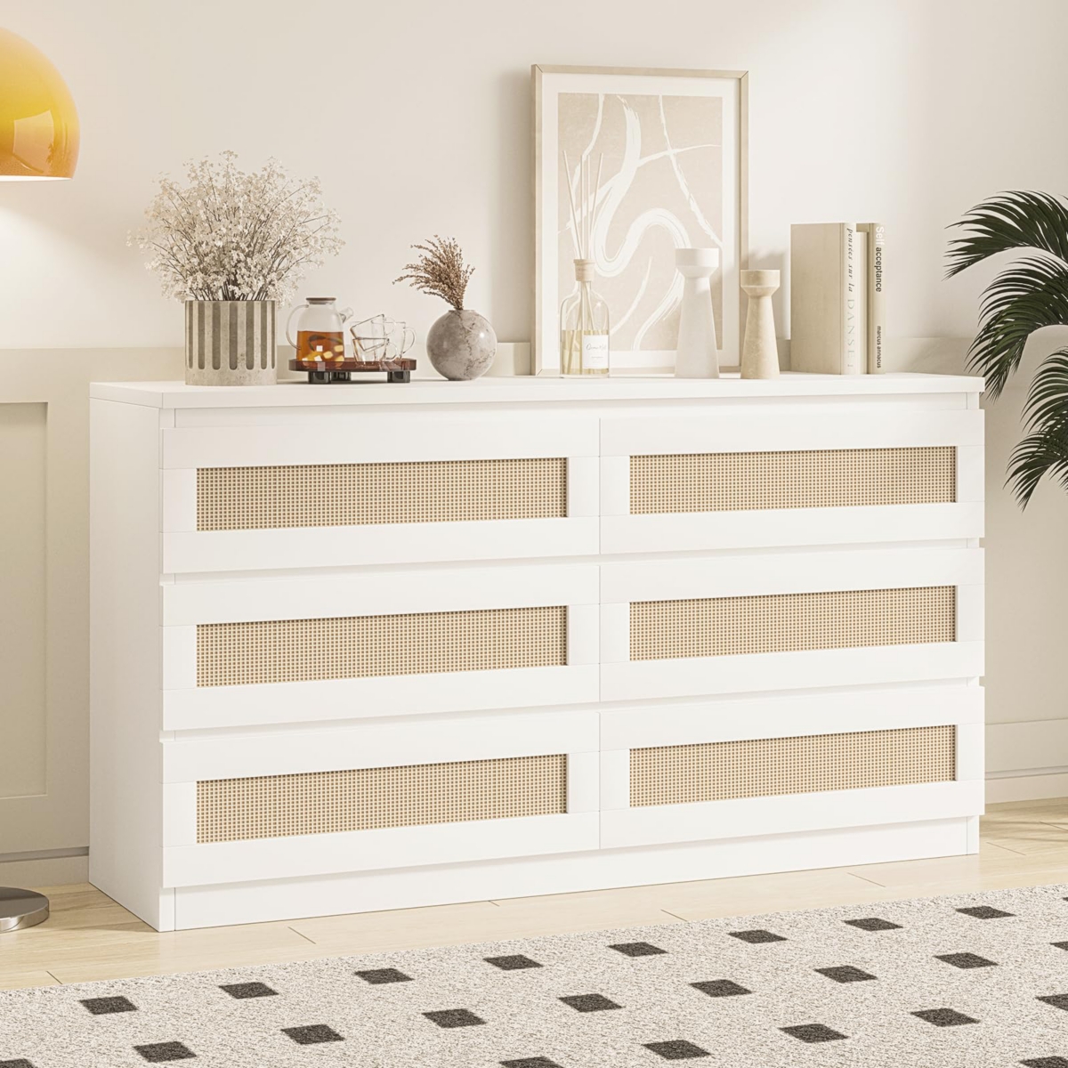 Click here for gaomon Rattan Dresser for Bedroom - Natural prices
