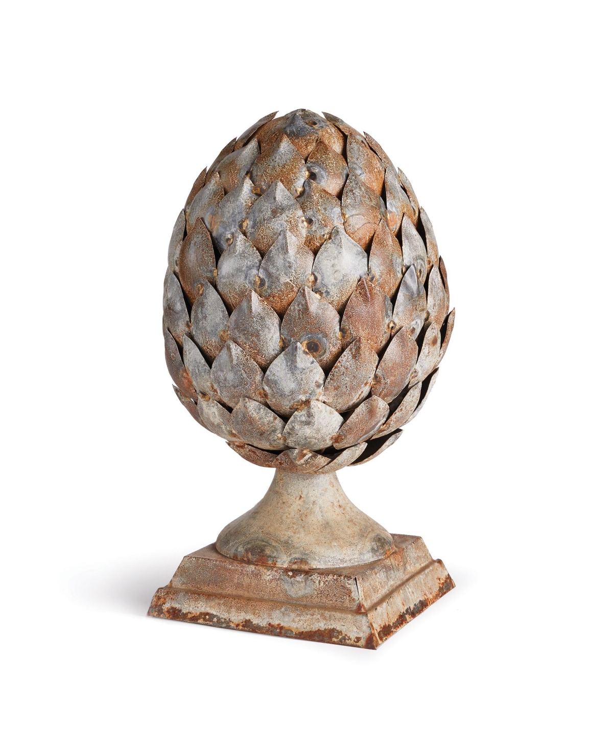 Click here for Weathered Metal Artichoke Finial - Grey prices