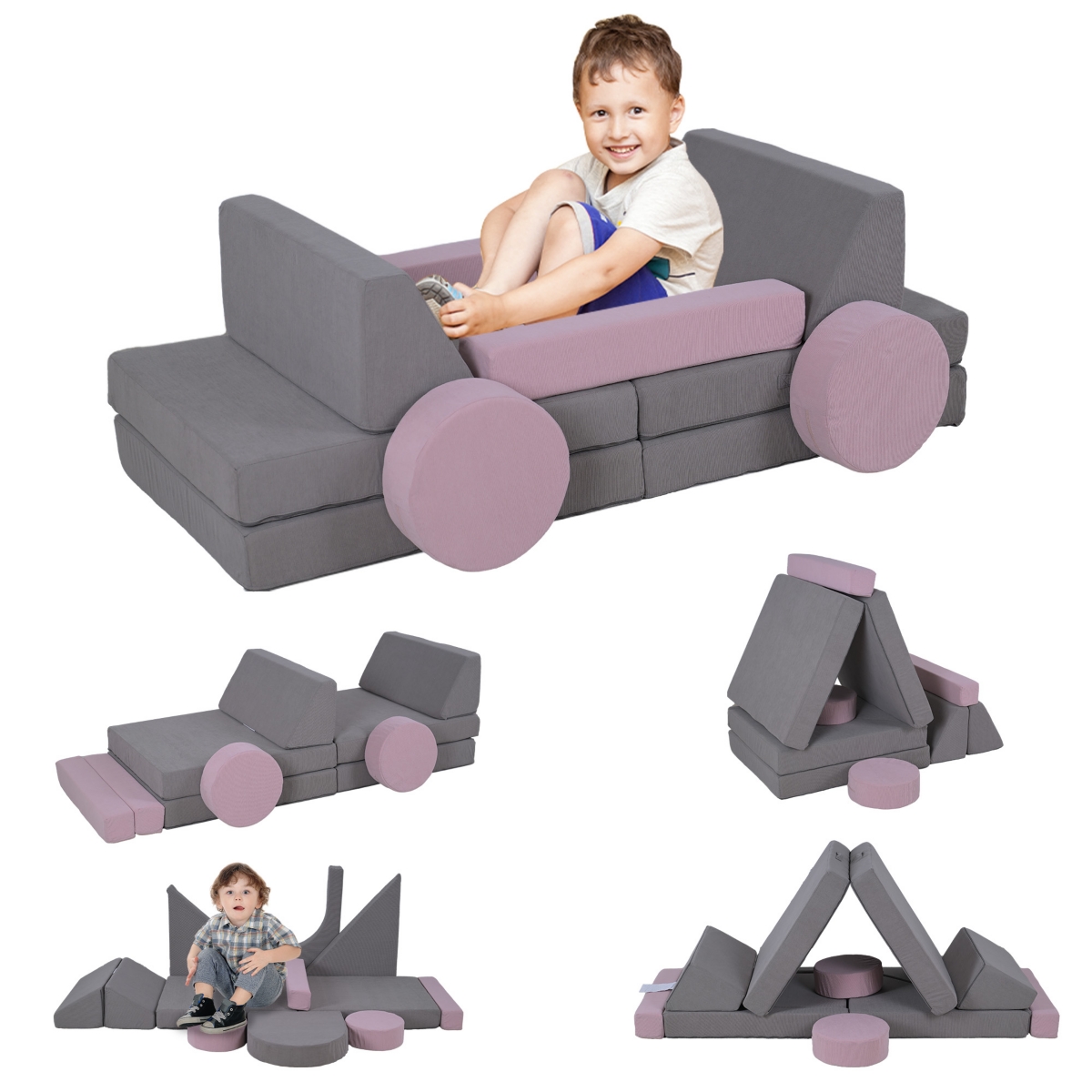 Click here for Qaba 12 Pieces Foam Climbing Blocks for Toddlers... prices