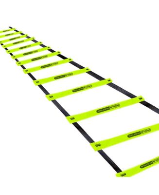 HolaHatha 20 Ft 12 Rung Yellow Adjustable Sports Agility Fitness ...