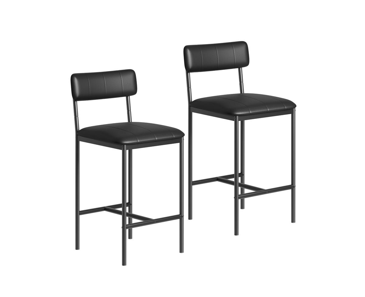 Click here for Bar Stools Set of 2  Upholstered Counter Height Ba... prices