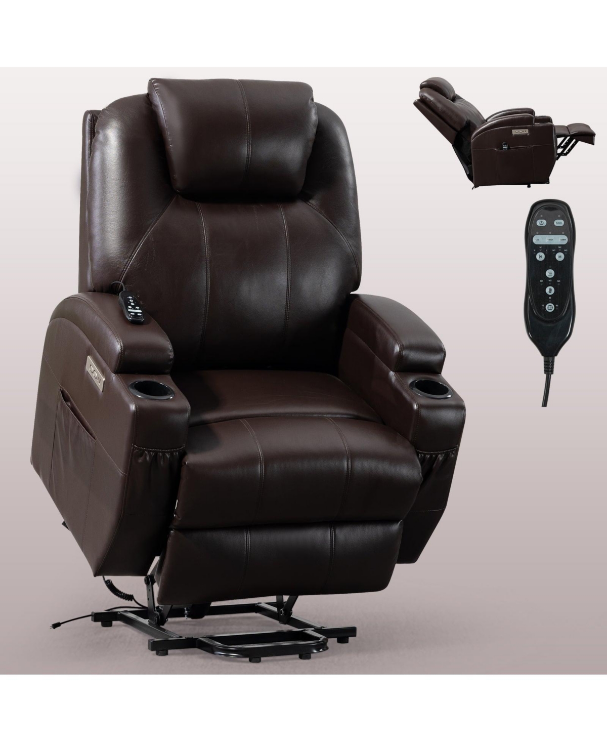 Click here for Up to 350lbs Okin Motor Power Lift Recliner Chair... prices