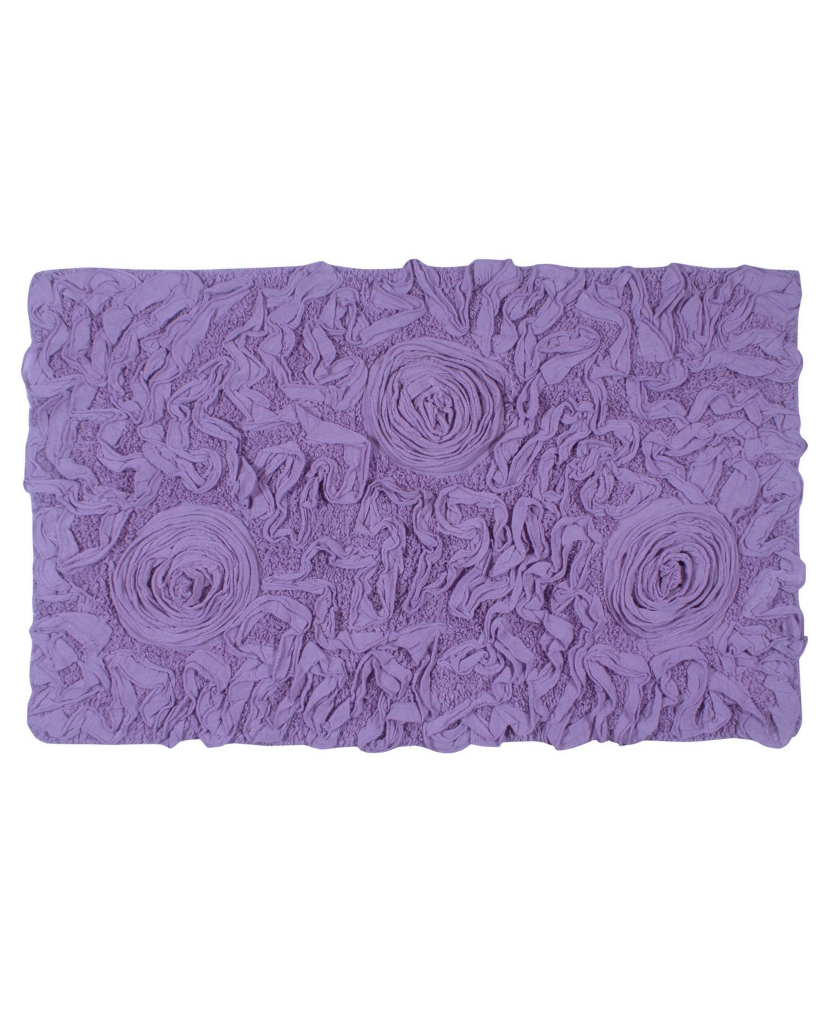 Click here for Home Weavers Bell Flower Bath Rug  21 x 34 - Purpl... prices