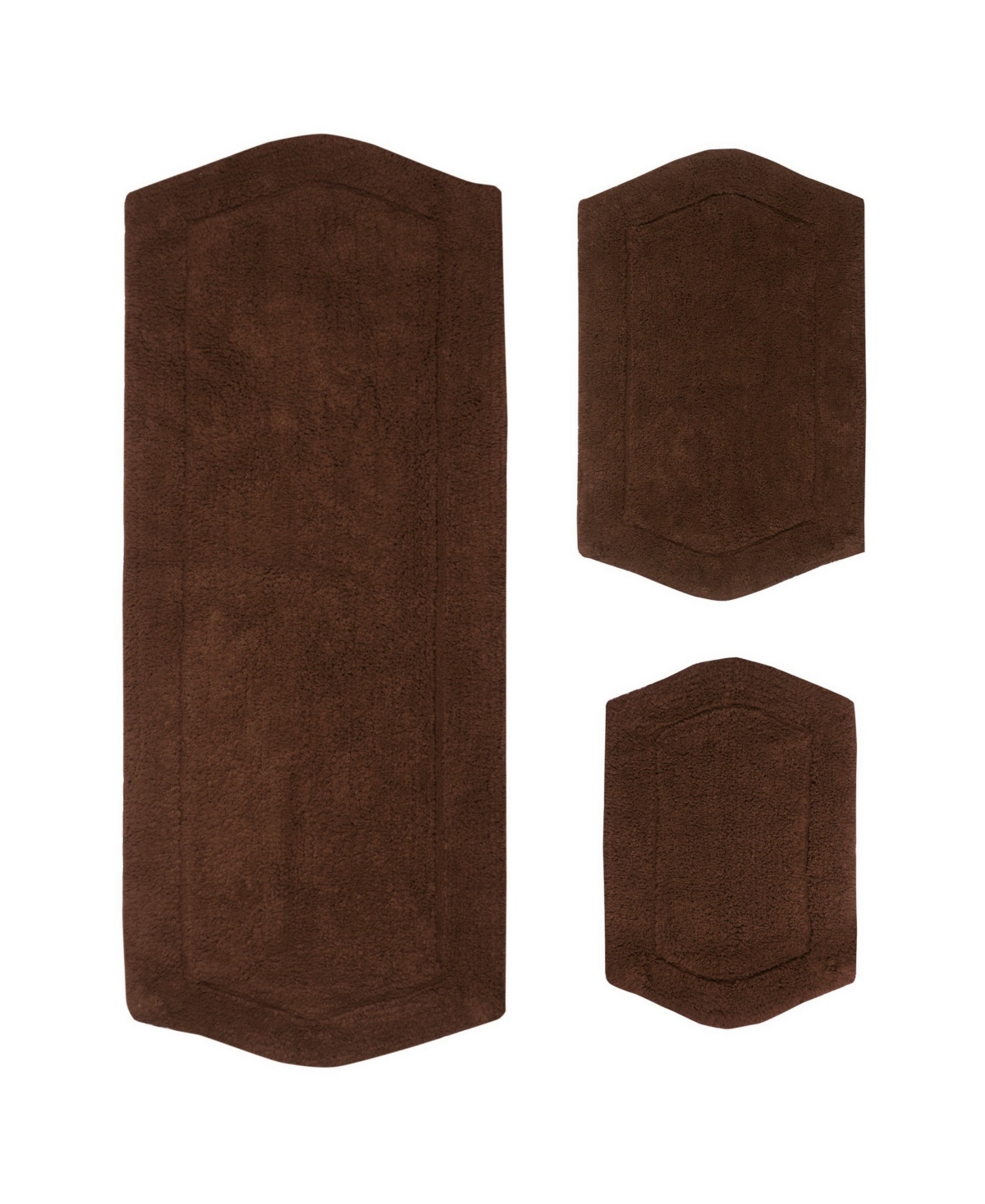 Click here for Home Weavers Waterford 3-Pc. Bath Rug Set - Chocol... prices