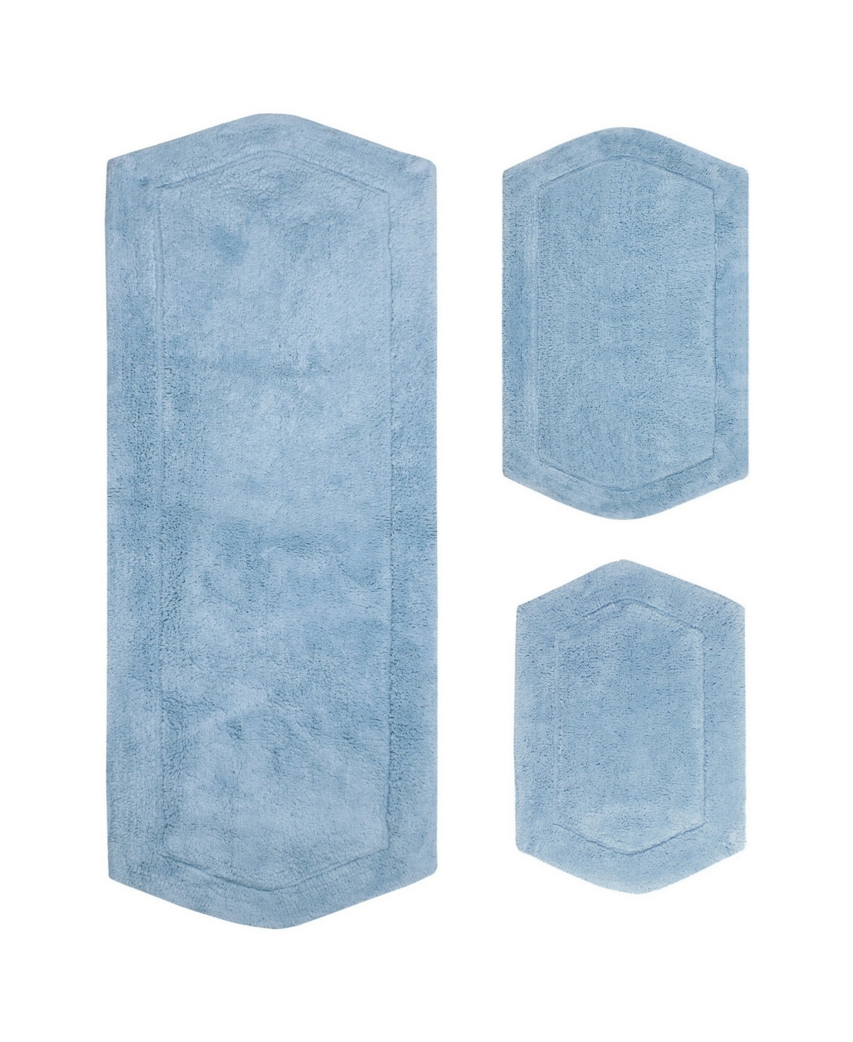 Click here for Home Weavers Waterford 3-Pc. Bath Rug Set - Blue prices