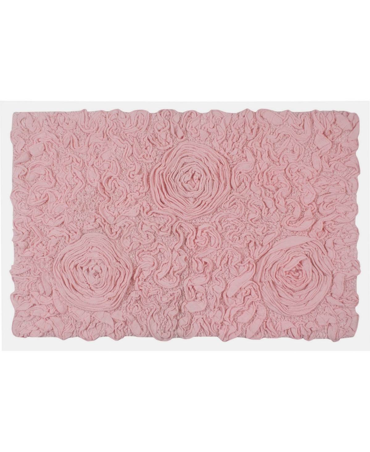 Click here for Home Weavers Bell Flower Bath Rug  21 x 34 - Pink prices
