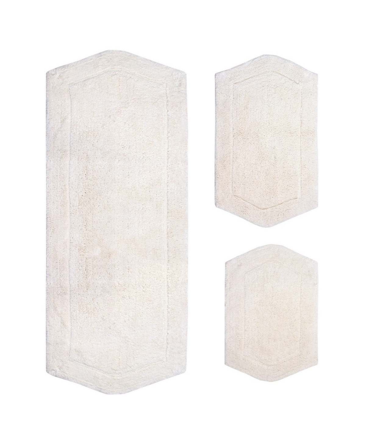 Home Weavers Waterford 3-Pc. Bath Rug Set - Natural