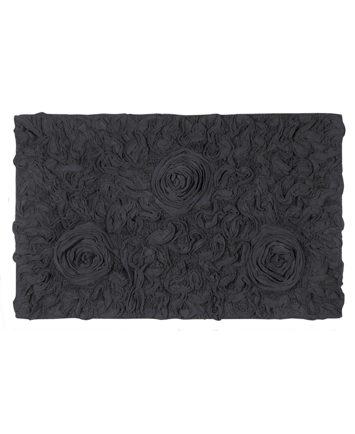 Click here for Home Weavers Bell Flower Bath Rug  21 x 34 - Grey prices