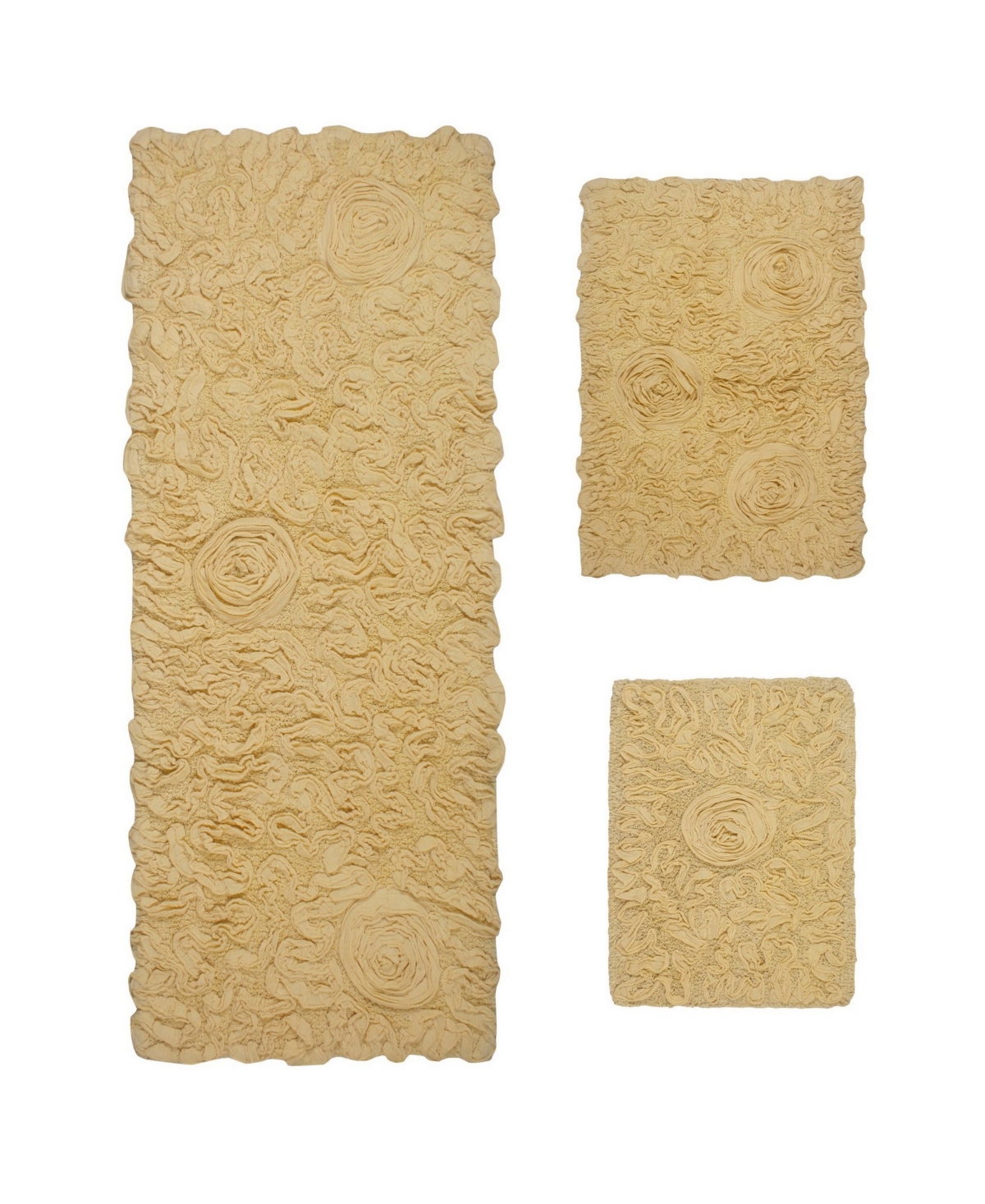 Click here for Home Weavers Bell Flower 3-Pc. Bath Rug Set - Butt... prices