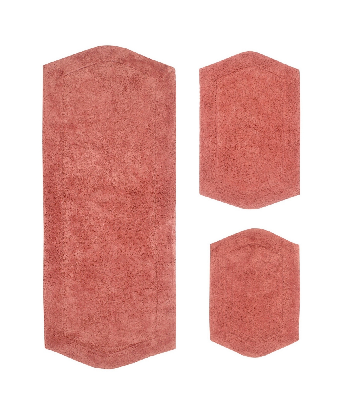 Click here for Home Weavers Waterford 3-Pc. Bath Rug Set - Coral prices