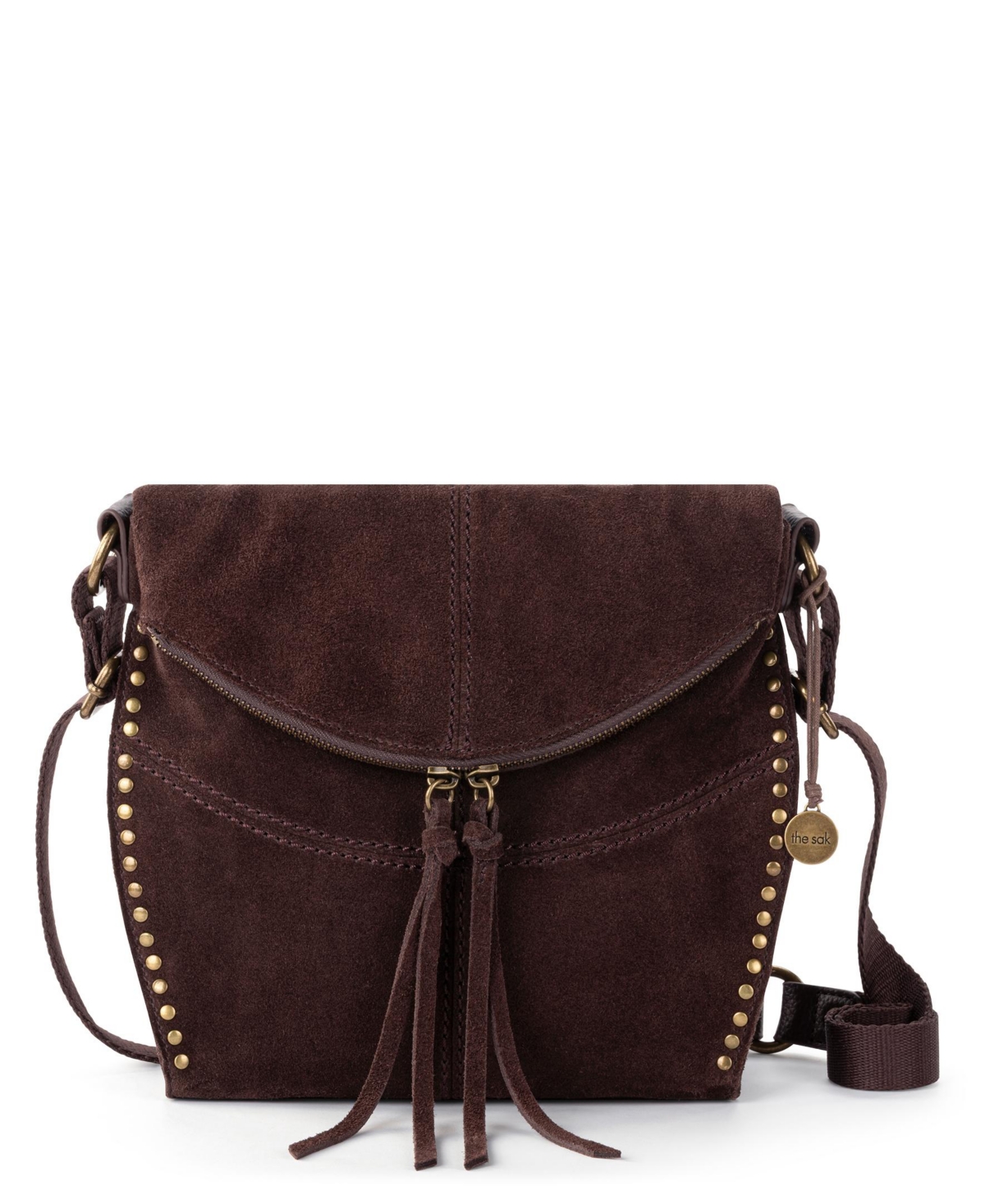 Click here for The Sak Silverlake Leather Crossbody Bag - Mahogan... prices