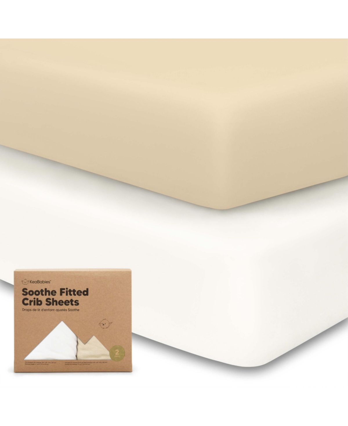 Click here for KeaBabies 2pk Soothe Fitted Crib Sheets Neutral  B... prices