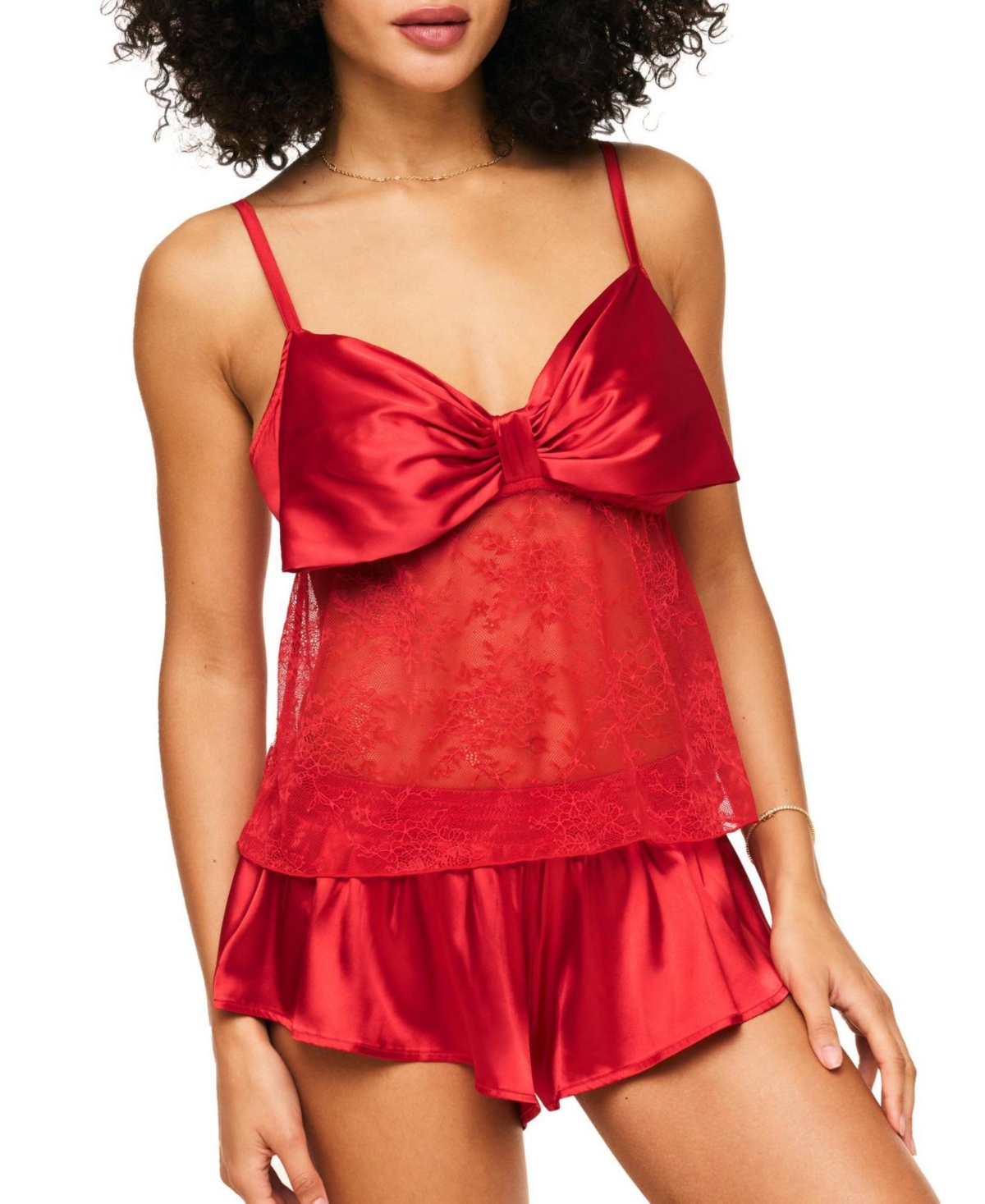 Click here for Adore Me Womens Idrina Pajama Cami & Shorts Set -... prices