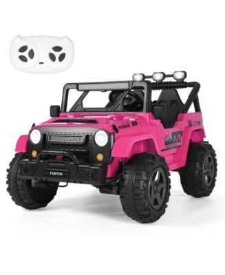 Funtok 24V 2 Seater Ride On Truck Electric Car w/ Parent Remote Control ...