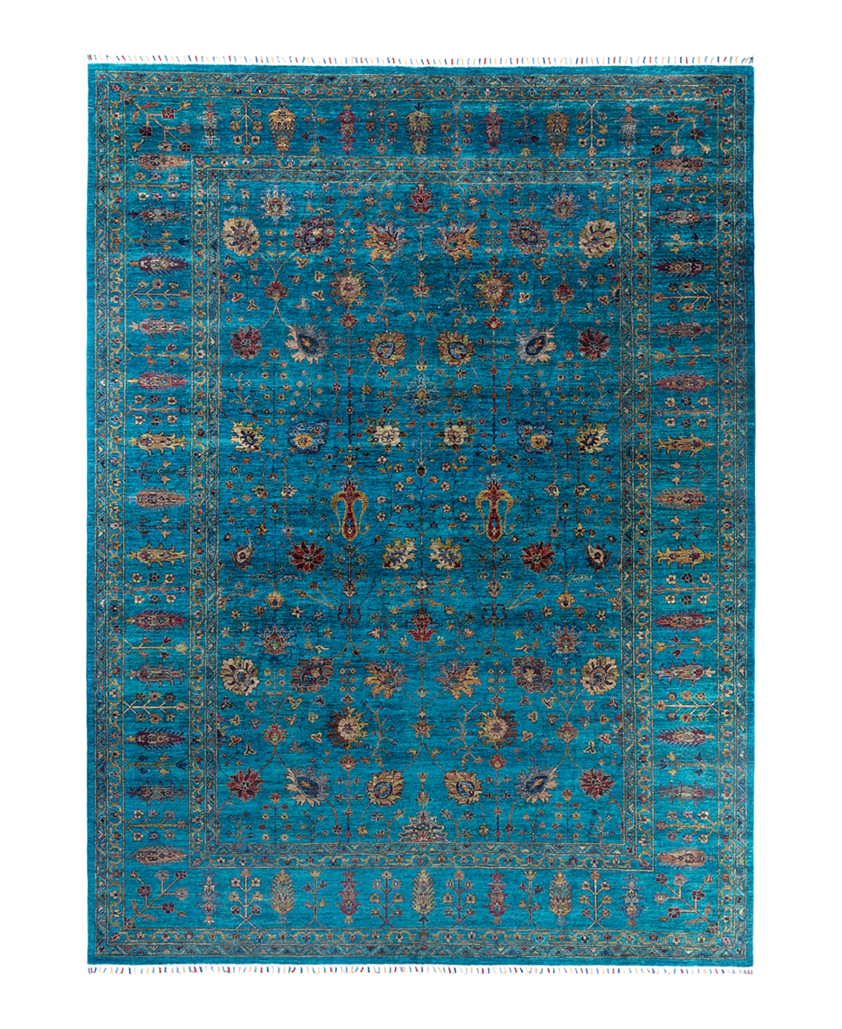 Adorn Hand Woven Rugs Tribal M1999 810x12 Area Rug - Green