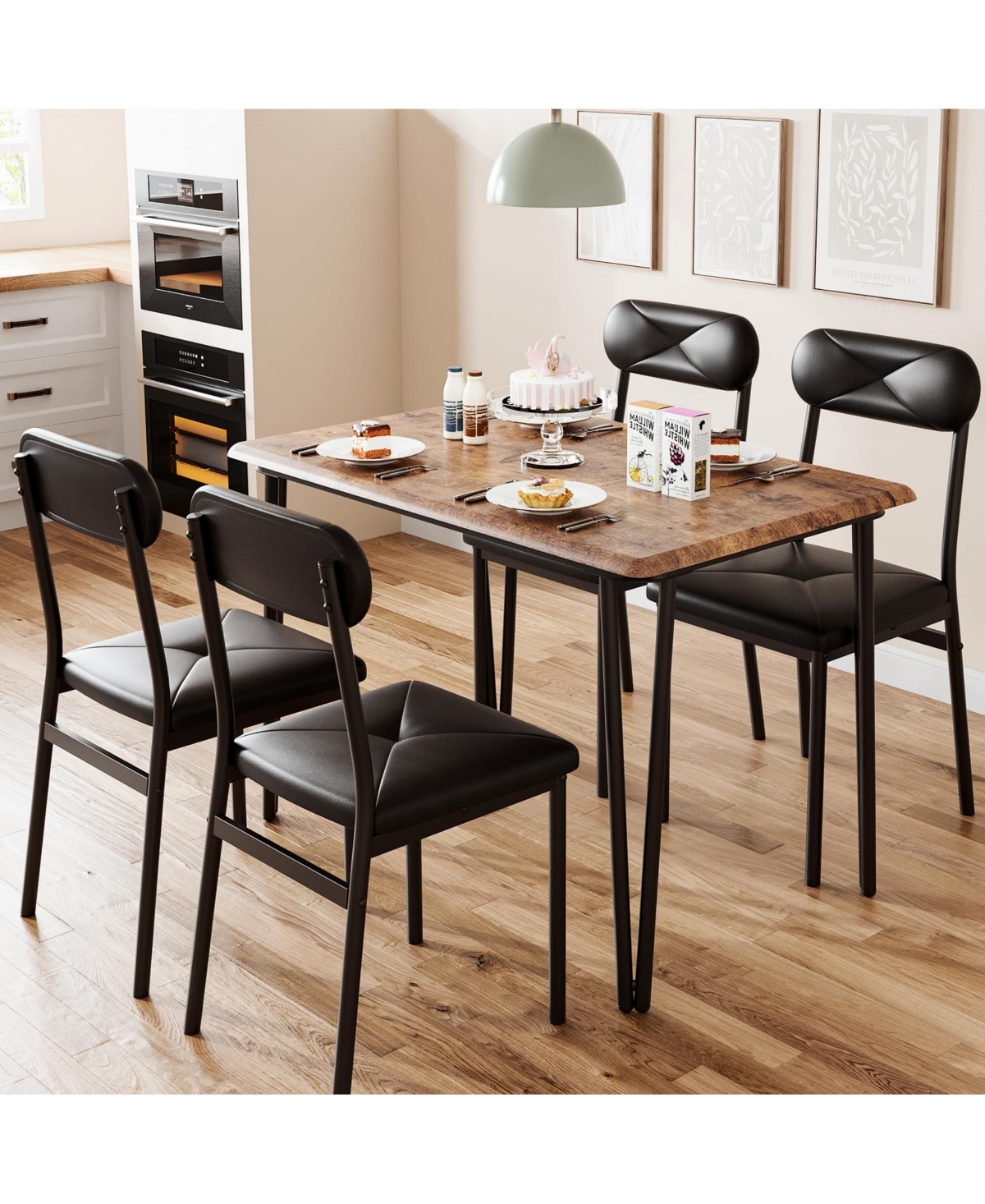Click here for gaomon 5 - Piece Dining Set - Brown prices
