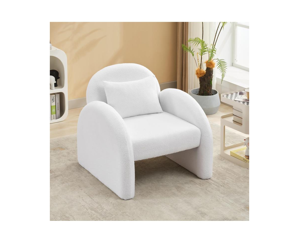 Click here for gaomon Sherpa Accent Chair Teddy Upholstered Arm S... prices