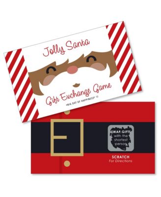 Big Dot of Happiness Jolly Santa Claus - Christmas Party Game Scratch ...