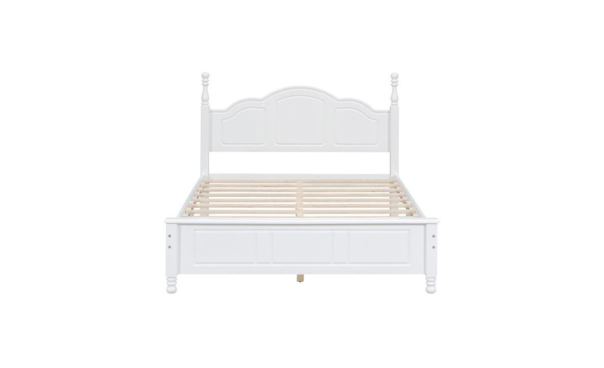 Click here for Slickblue Full Size Wood Platform Bed Frame Retro... prices