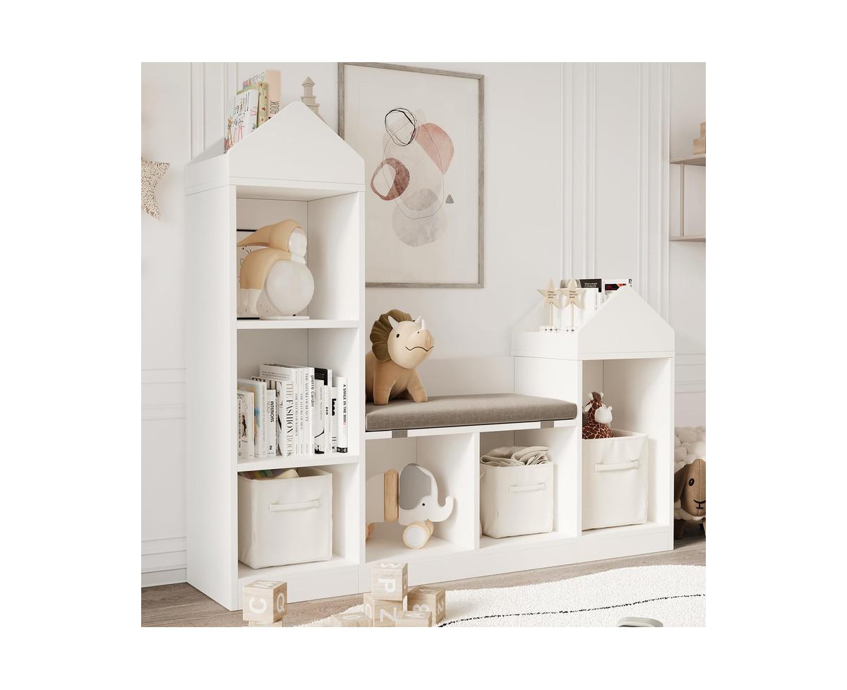 Click here for Gaomon Kids Bookshelf with Reading Nook 47.75in Wi... prices