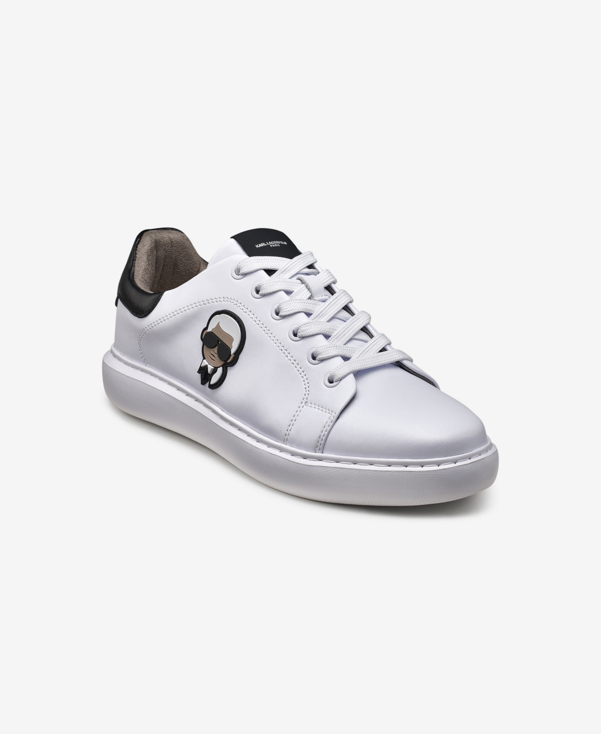 Click here for Karl Lagerfeld Mens Karl Head Sneakers - White prices