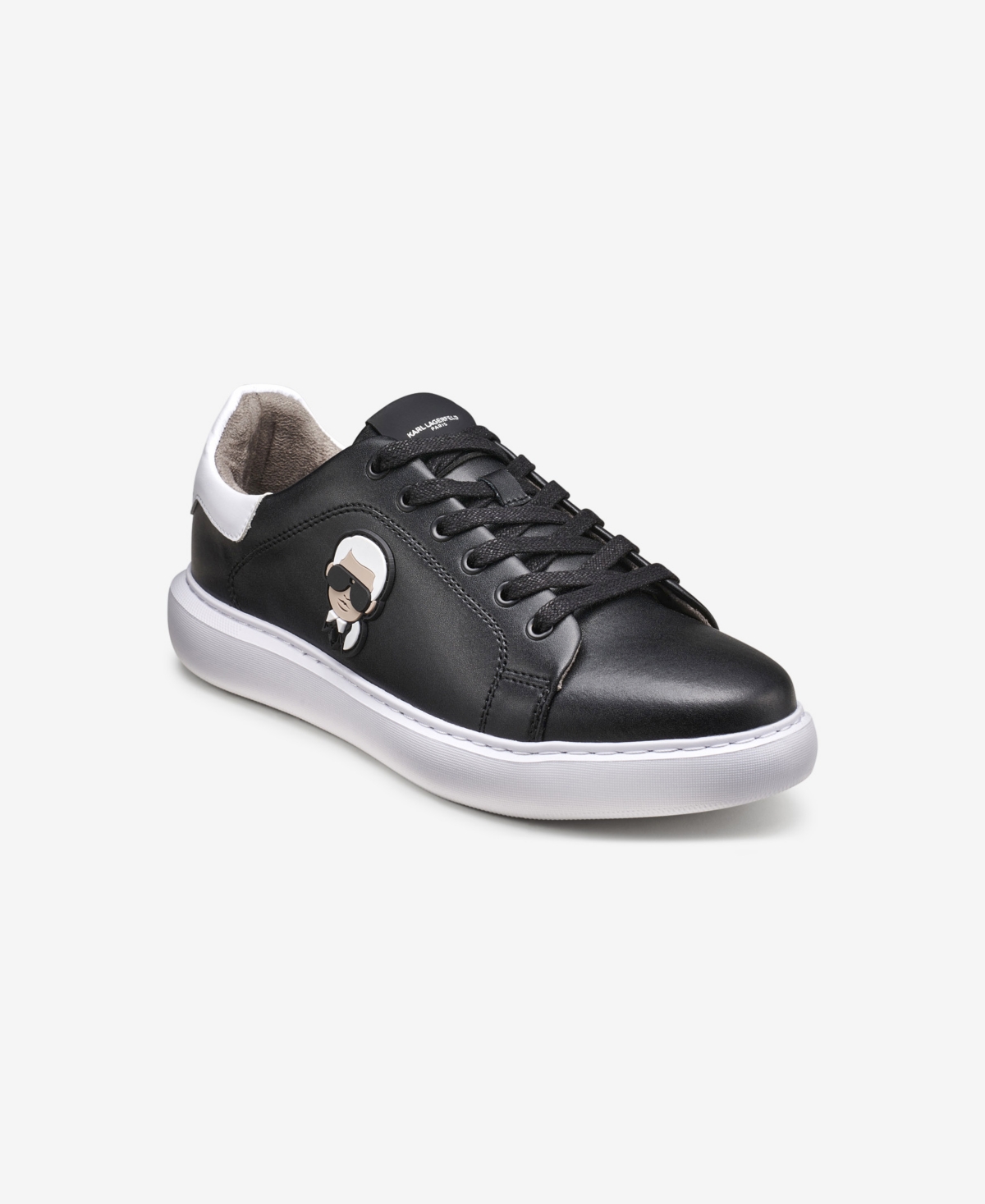 Click here for Karl Lagerfeld Mens Karl Head Sneakers - Black prices