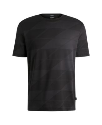BOSS by Hugo Boss Men's Two-Tone Jacquard T-Shirt - Macy's