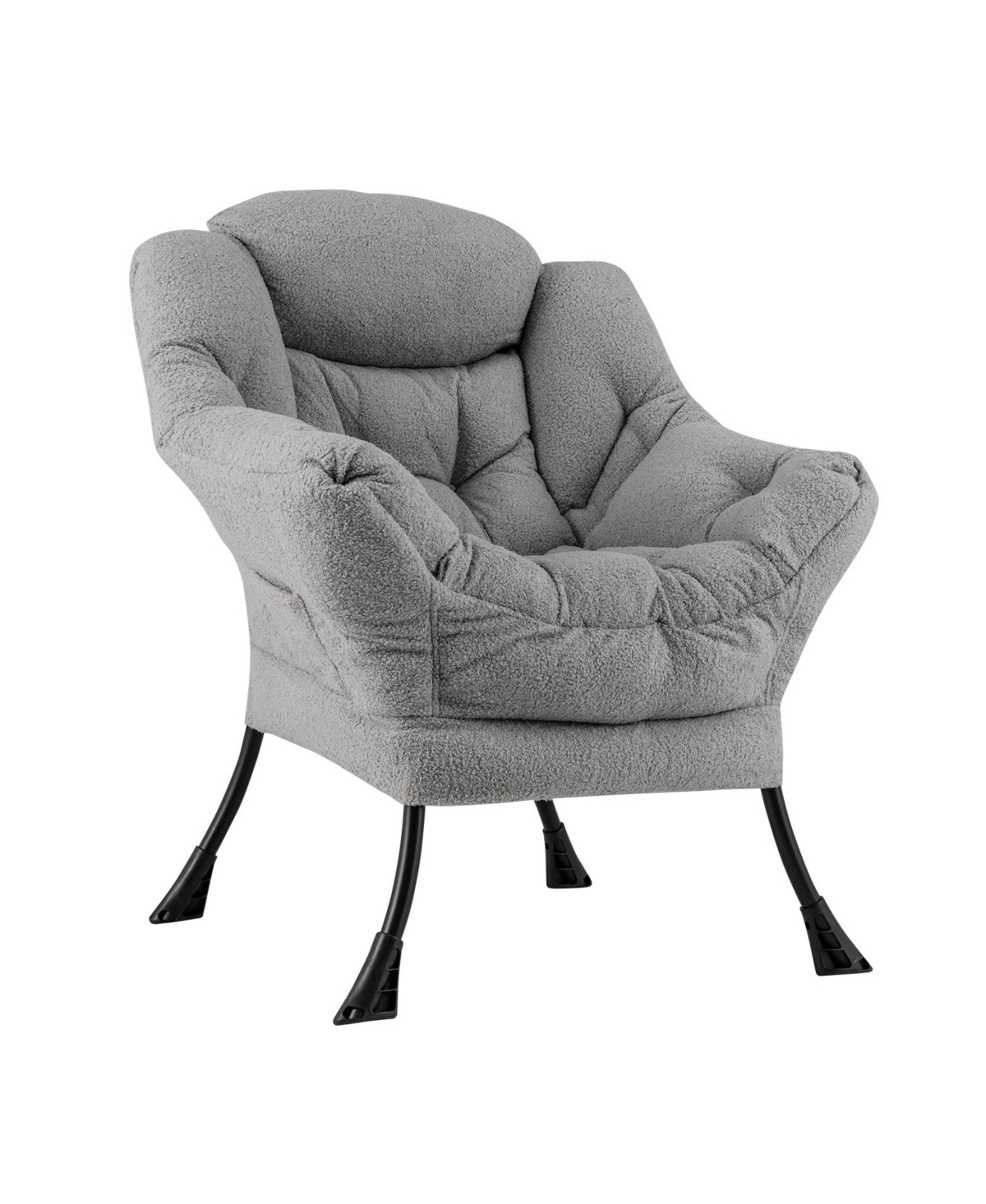 Click here for Gouun Sherpa Upholstered Accent Chair with Cozy He... prices