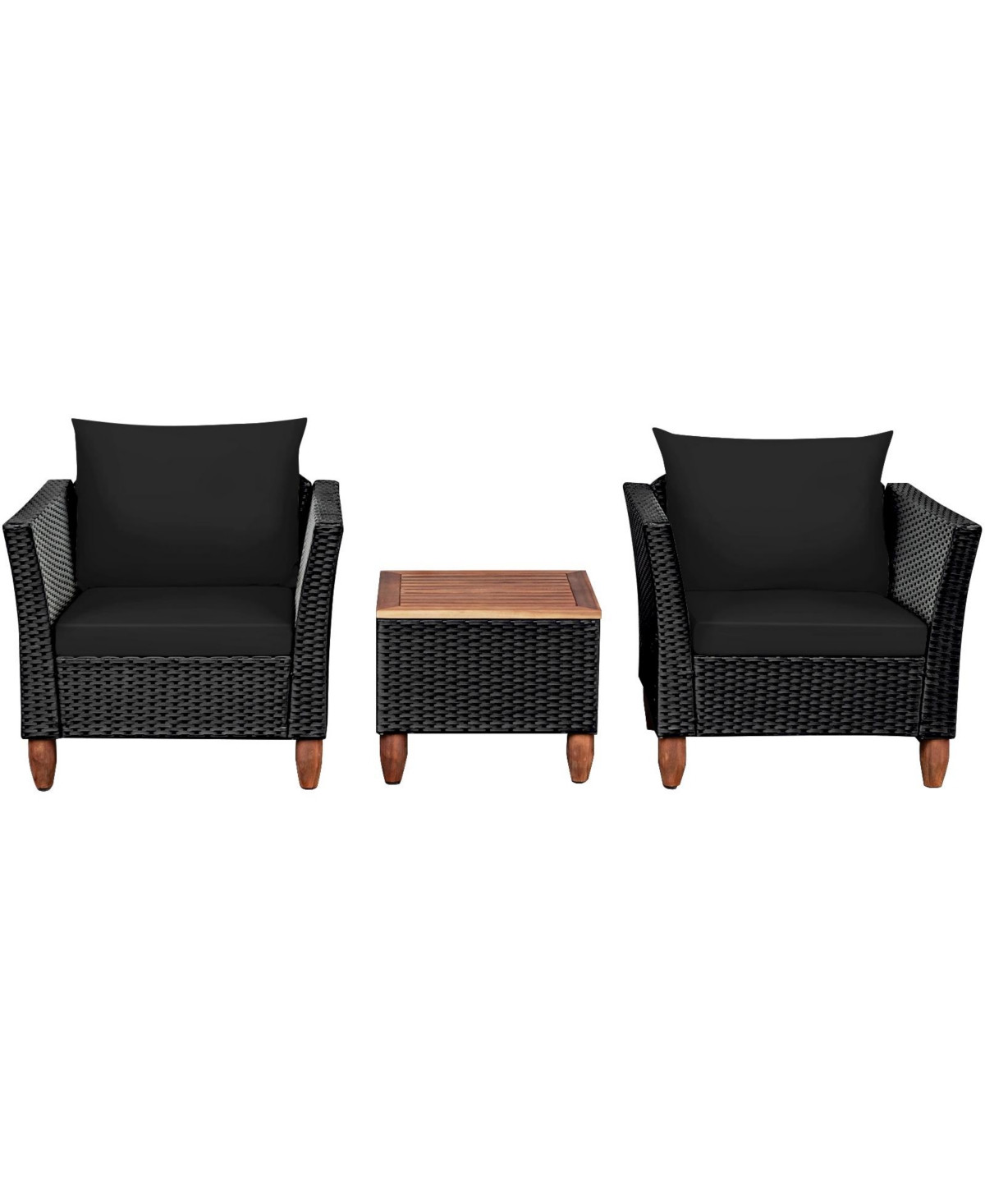 Click here for Gouun 3 Pieces Outdoor Patio Rattan Furniture Set... prices