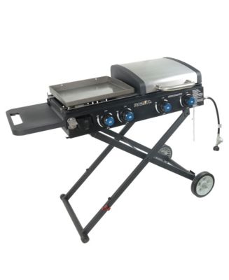 Razor Griddle Portable 4 Burner 40,000 BTU Gas Grill and Griddle Cart ...