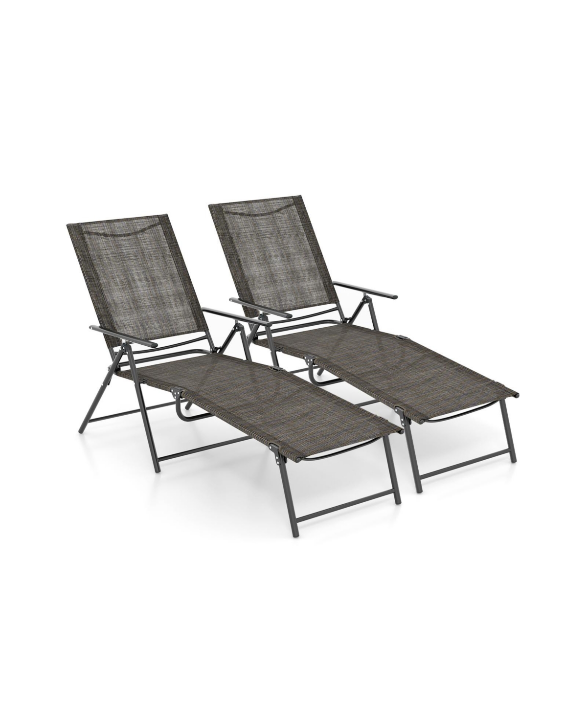 Click here for Gouun 2 Piece Patio Folding Chaise Lounge Chairs R... prices