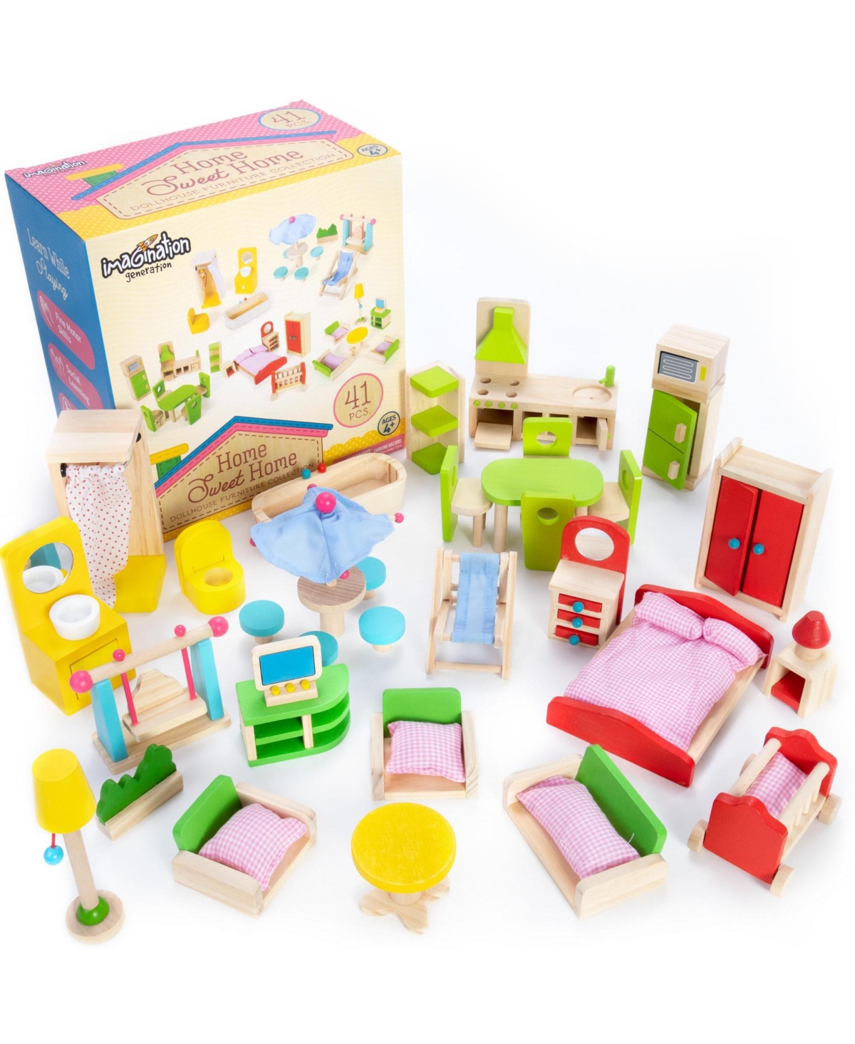 Click here for Slickblue Dollhouse Furniture Bundle – High... prices