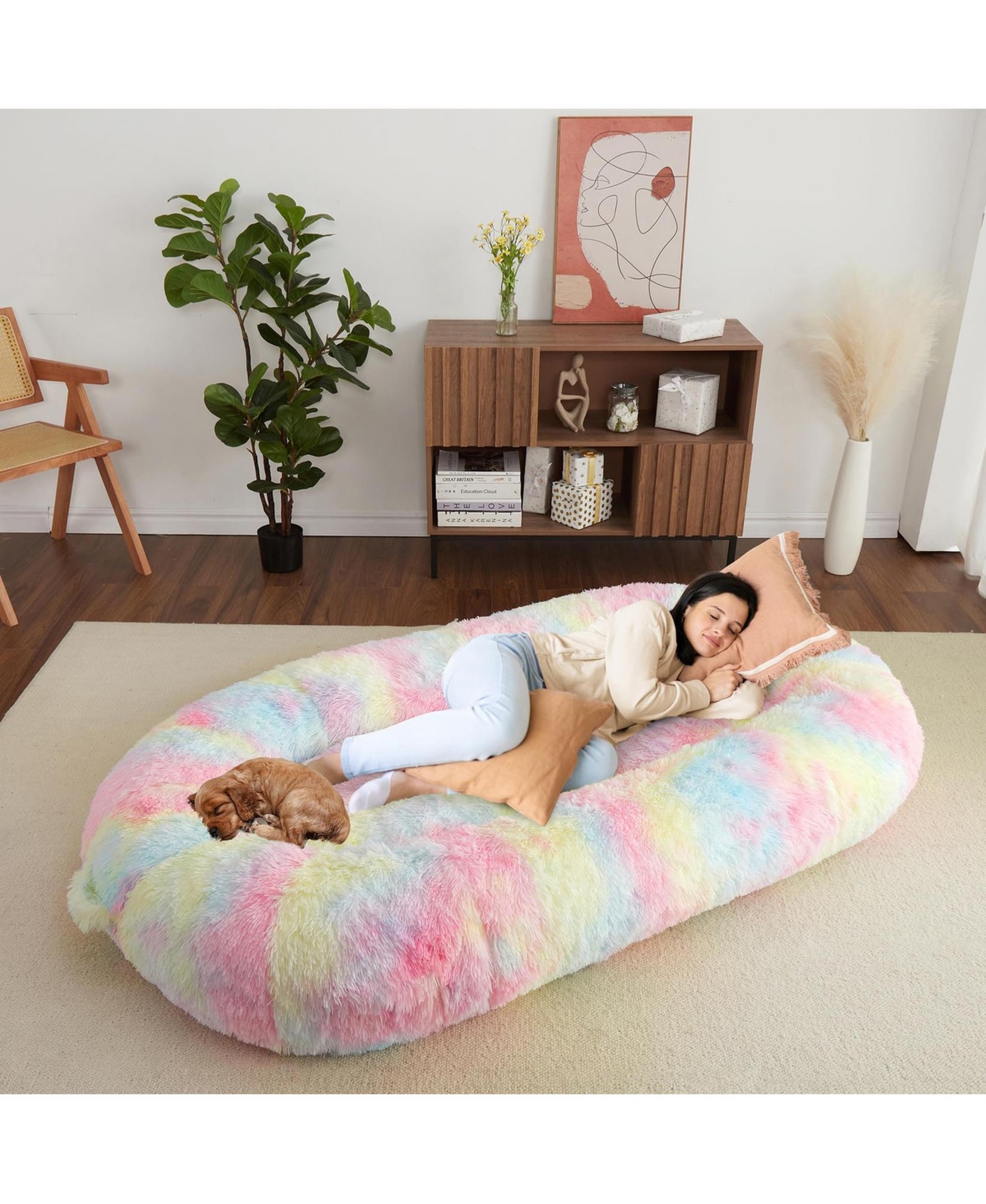 Click here for gaomon Human Size Dog Bed for Adult People 71x43.3... prices
