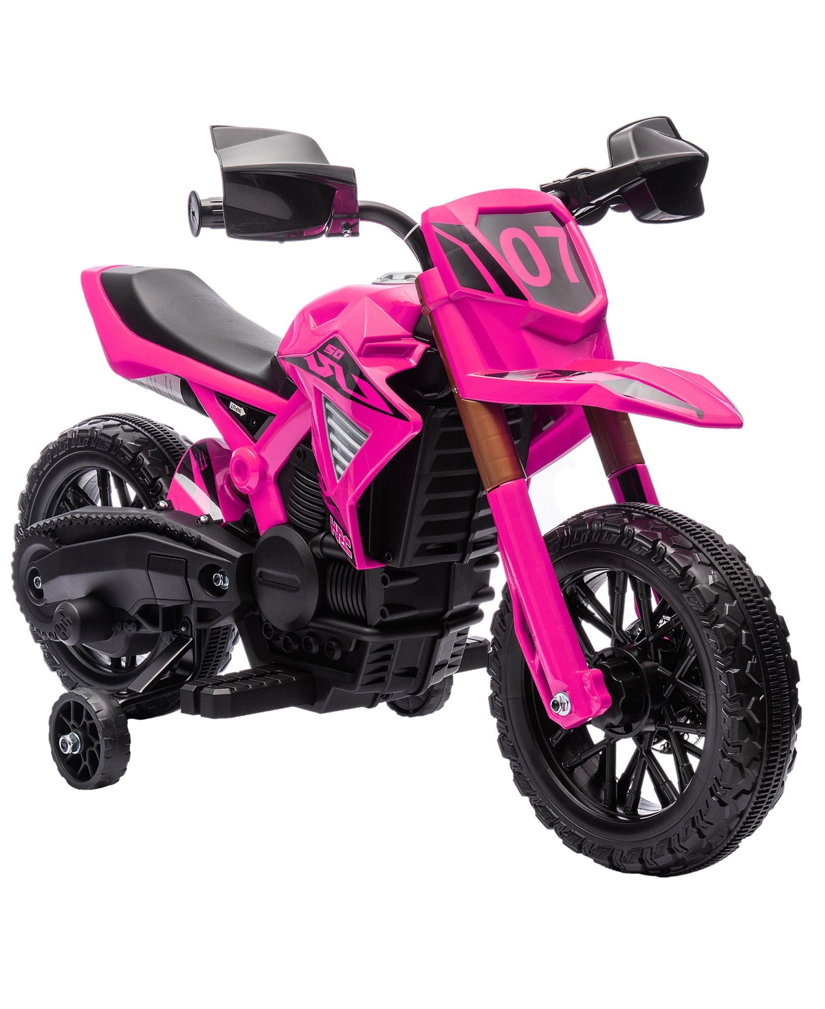 Click here for Qaba 6V Kids Motorcycle with Training Wheels  Horn... prices