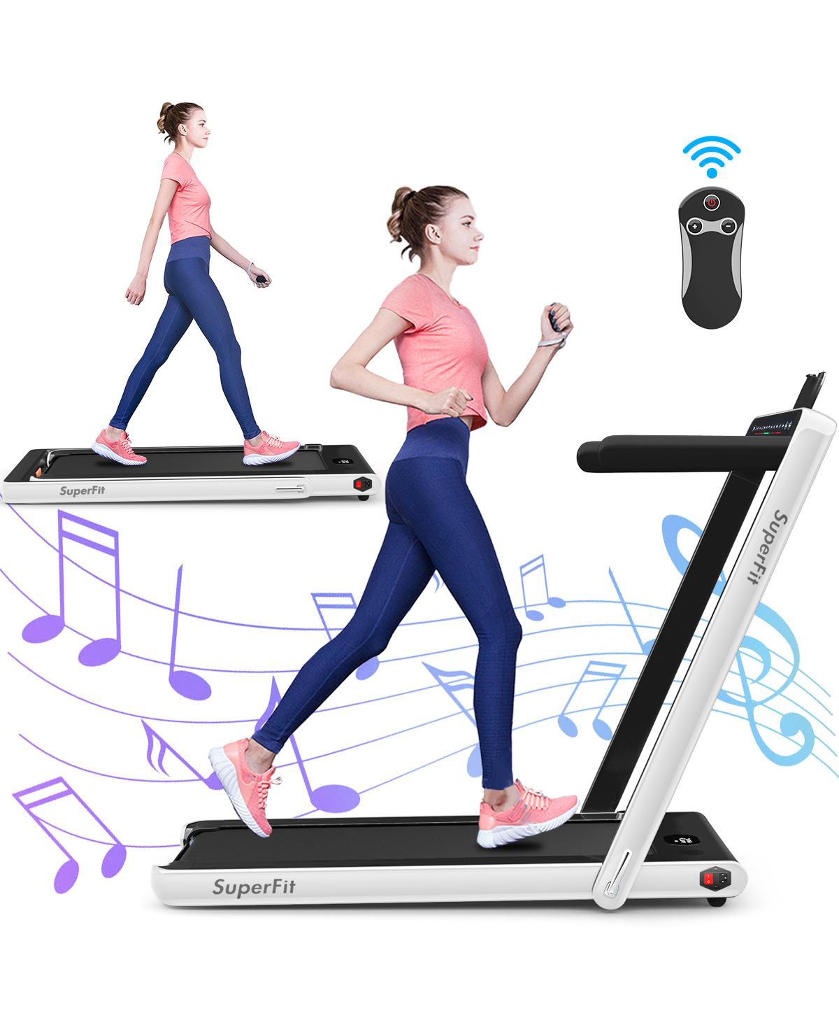 Click here for Gymax 2 in 1 Folding Treadmill 2.25HP Running Mach... prices