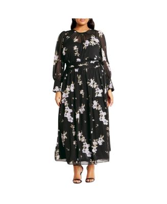 CITY CHIC Plus Size Amira Print Maxi Dress - Macy's