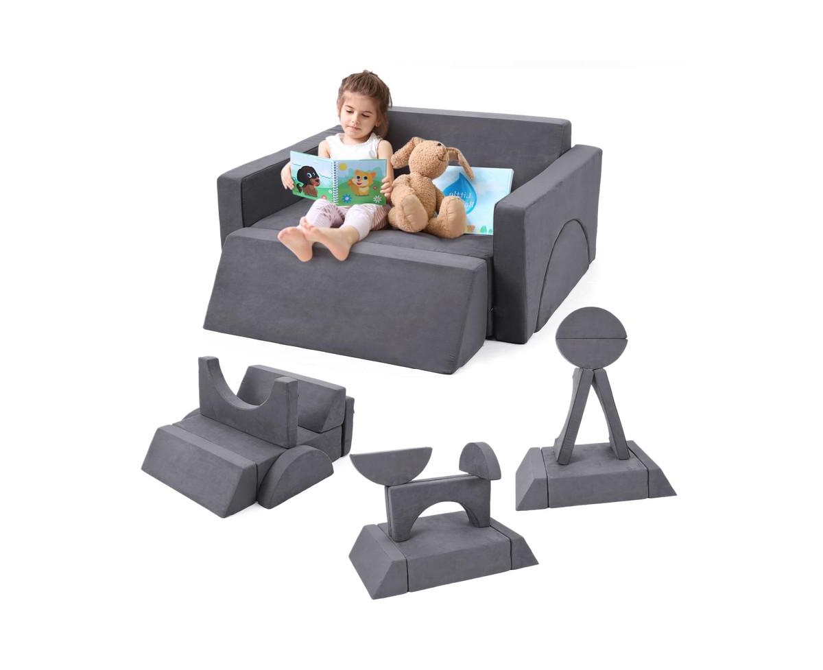Click here for gaomon 7Pcs Kids Play Couch  Modular Kids Sofa Tod... prices