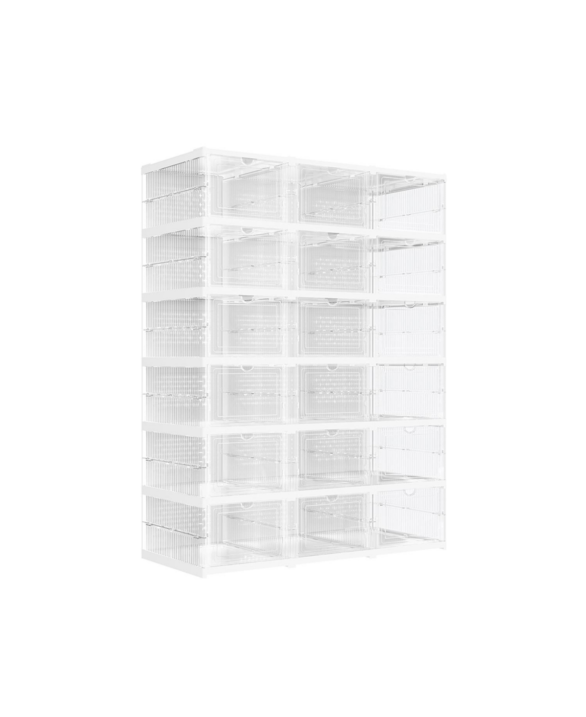 Click here for Slickblue Transparent Stackable Shoe Boxes for Cle... prices
