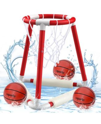 ropoda Pool Basketball Hoop, Floating Basketball Hoop for Pool with 3 ...