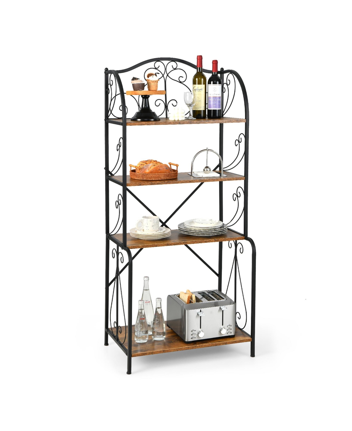 Click here for 4-Tier Kitchen Bakers Rack Microwave Storage Rack... prices