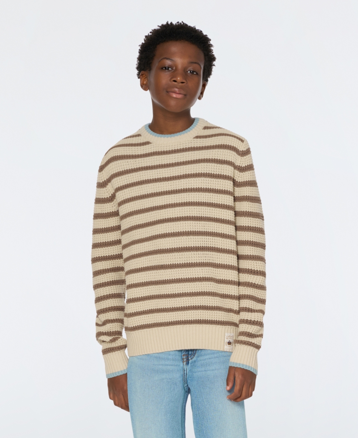 Click here for Scotch & Soda Big Boys Yarn Dye Stripe Crew Neck S... prices