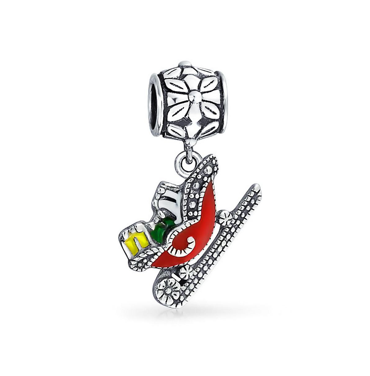 Click here for Bling Jewelry Christmas Red Santa Sleigh Dangle Ch... prices