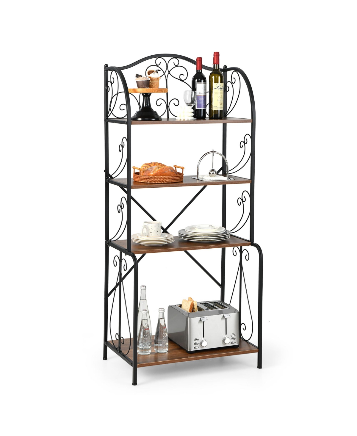Click here for 4-Tier Kitchen Bakers Rack Microwave Storage Rack... prices
