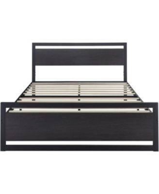 Click here for Slickblue Metal Platform Bed Frame With Wood Panel... prices